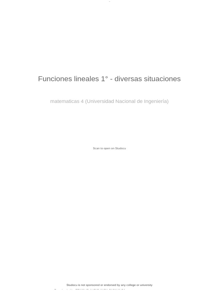 ficha de funciones lineales | PDF | Función (Matemáticas)