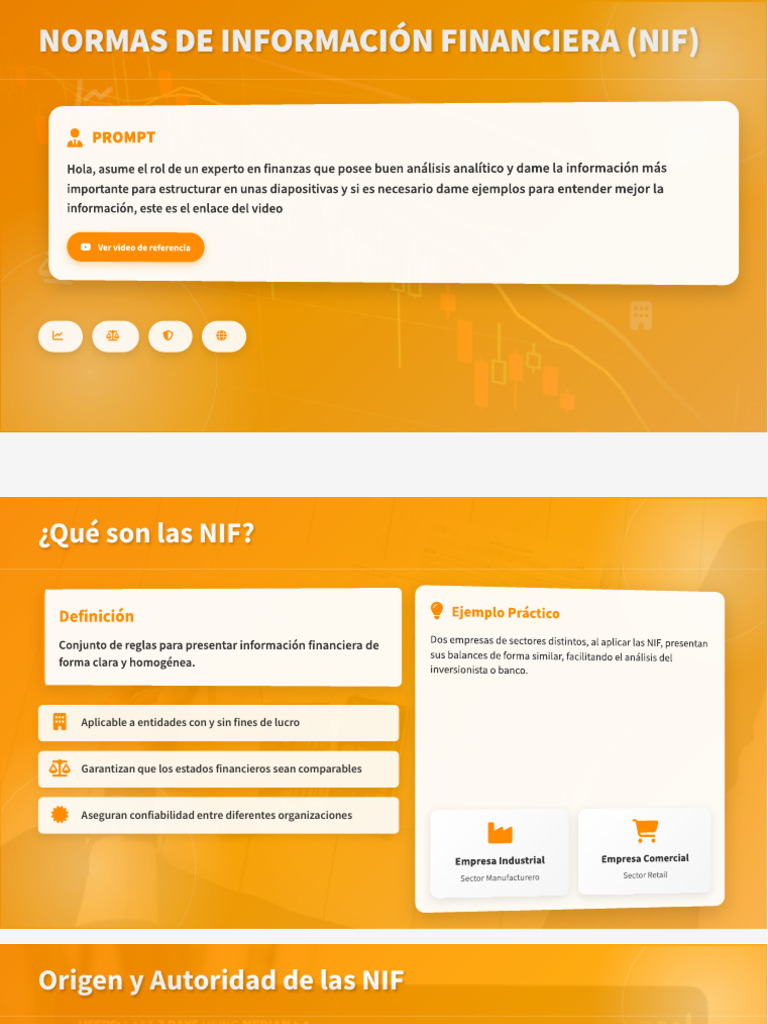 Normas de Información Financiera (NIF) | PDF | Estado financiero | Contabilidad