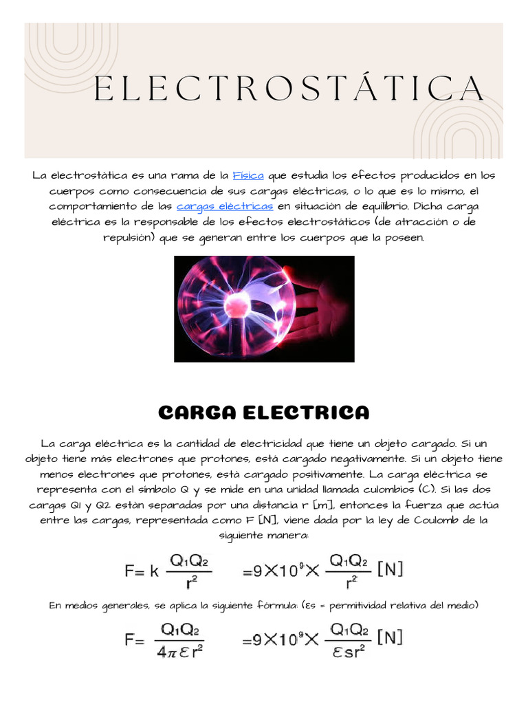 ELETROSTÁTICA | PDF | Carga eléctrica | Electricidad
