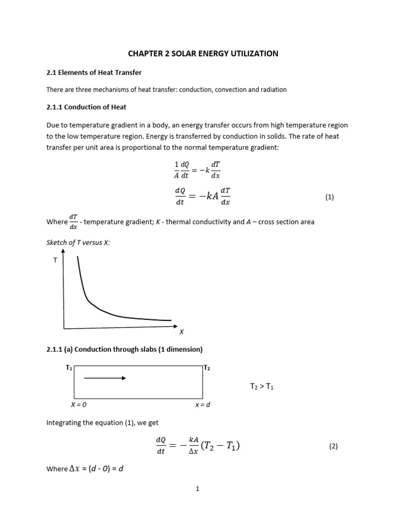 Heat Transfer Mechanisms in Solar Energy | PDF | Heat Transfer ...