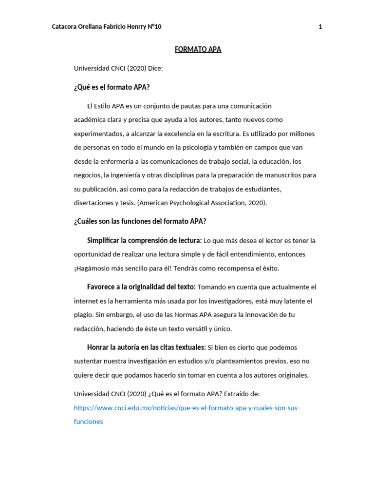 Formato Apa | PDF