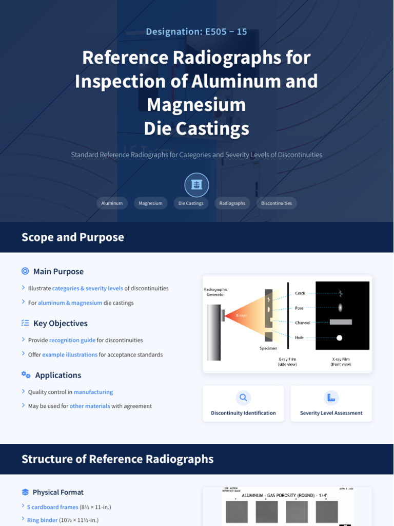 ASTM E505 Reference Radiographs Guide | PDF | Mechanical Engineering ...
