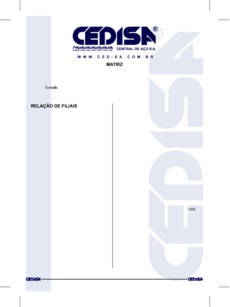 CEDISA - Produtos | PDF