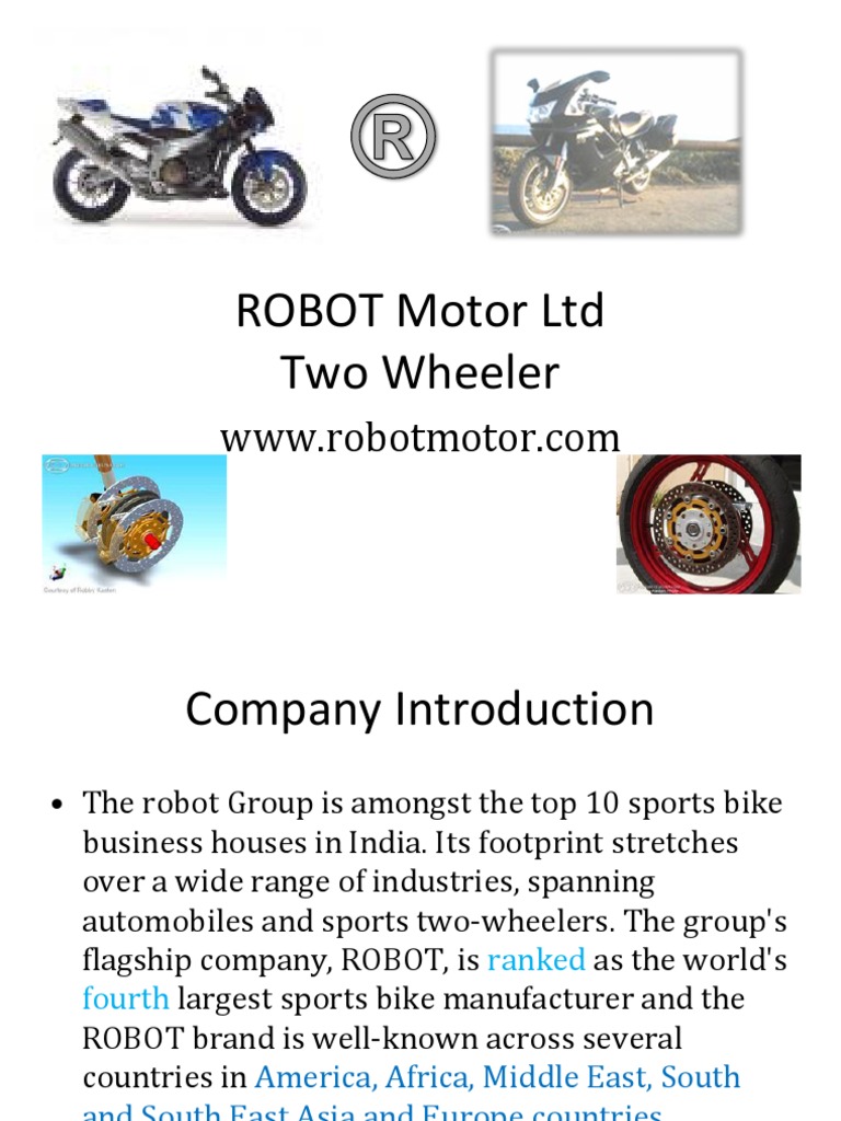 ROBOT Motor LTD Two Wheeler | PDF | Robot | Robotics