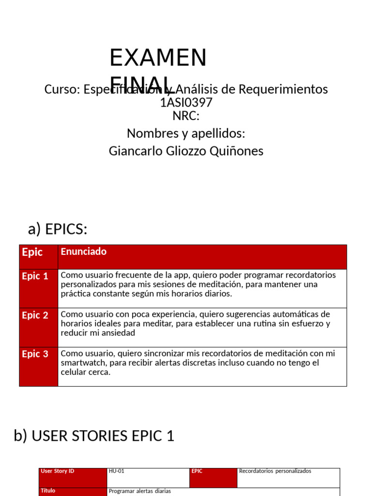 Upc Pre 202510 1ASI0397 Examen Final Giancarlo GliozzoQuiñones | PDF | Reloj inteligente ...