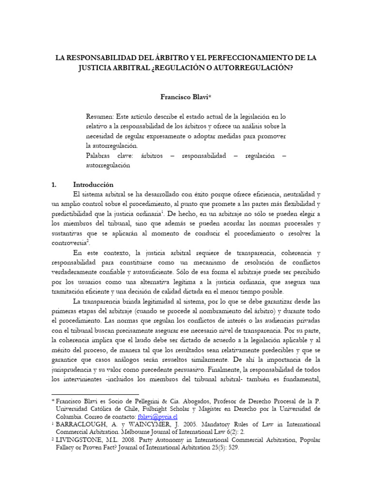 2019-11 Blavi | PDF | Arbitraje | Justicia