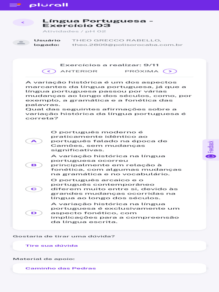 Atividades Plurall | PDF