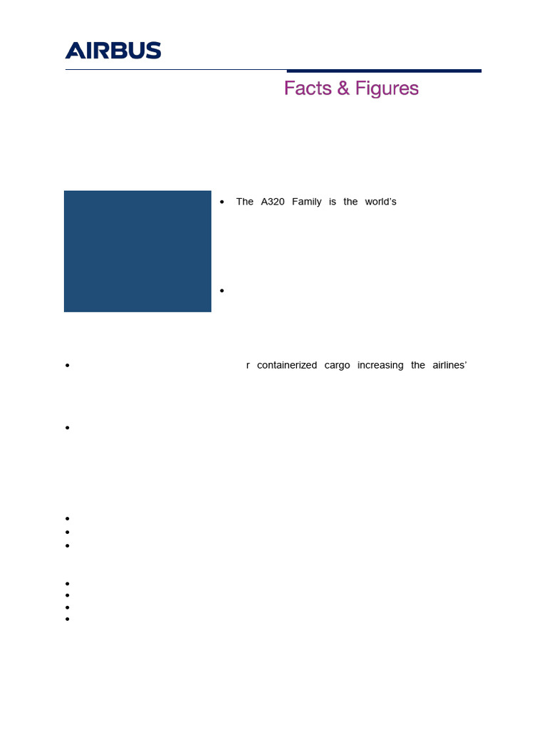 Backgrounder Airbus Commercial Aircraft A320 Facts and Figures EN | PDF ...