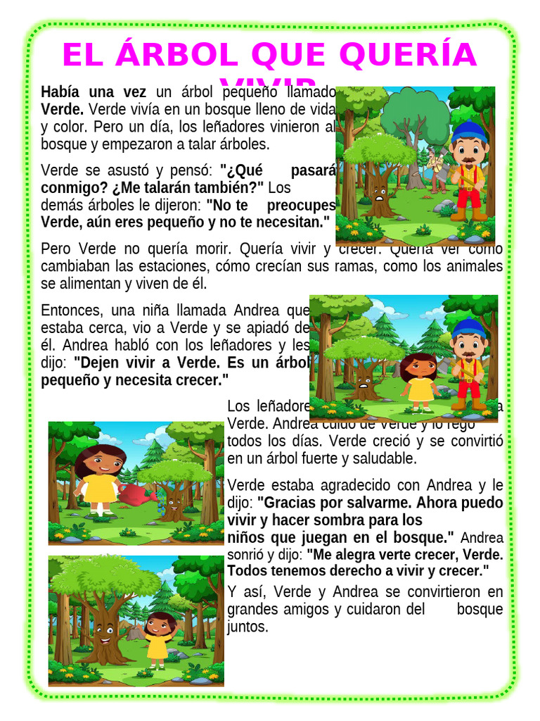 El árbol Verde que quería vivir | PDF