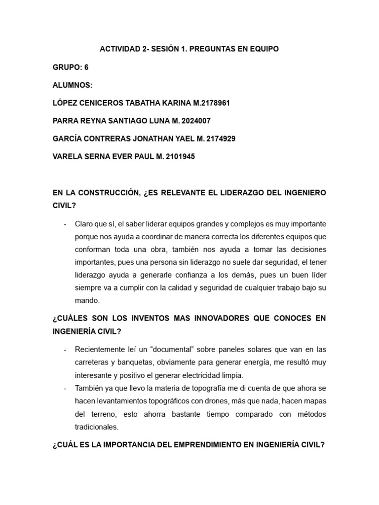 Act2-S2 Liderazgo | PDF