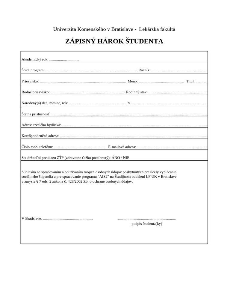 Zapisny Harok | PDF