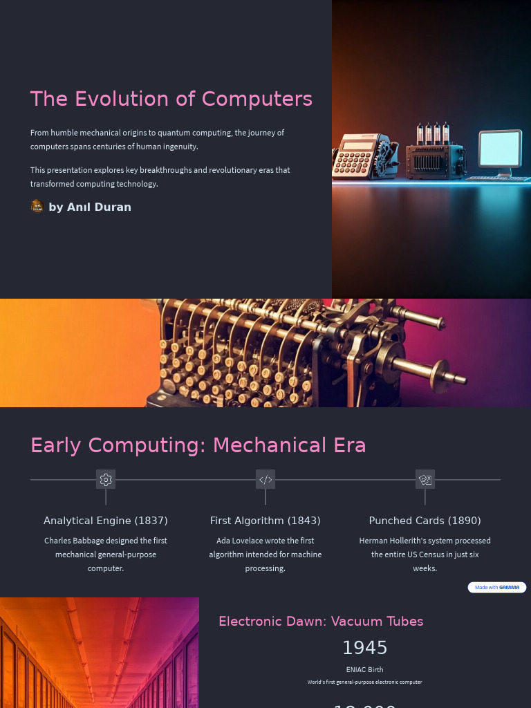 Evolution of Computing Technology | PDF | Computing | Personal Computers