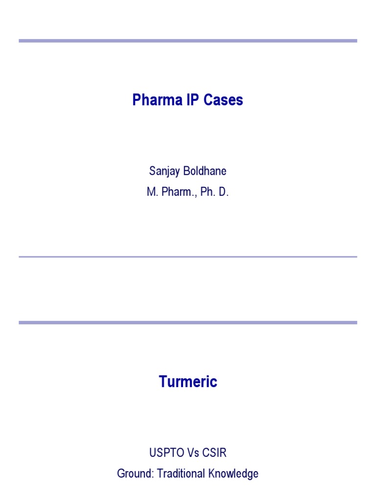 Traditional Knowledge and Patent Challenges | PDF | Patent | Generic Drug