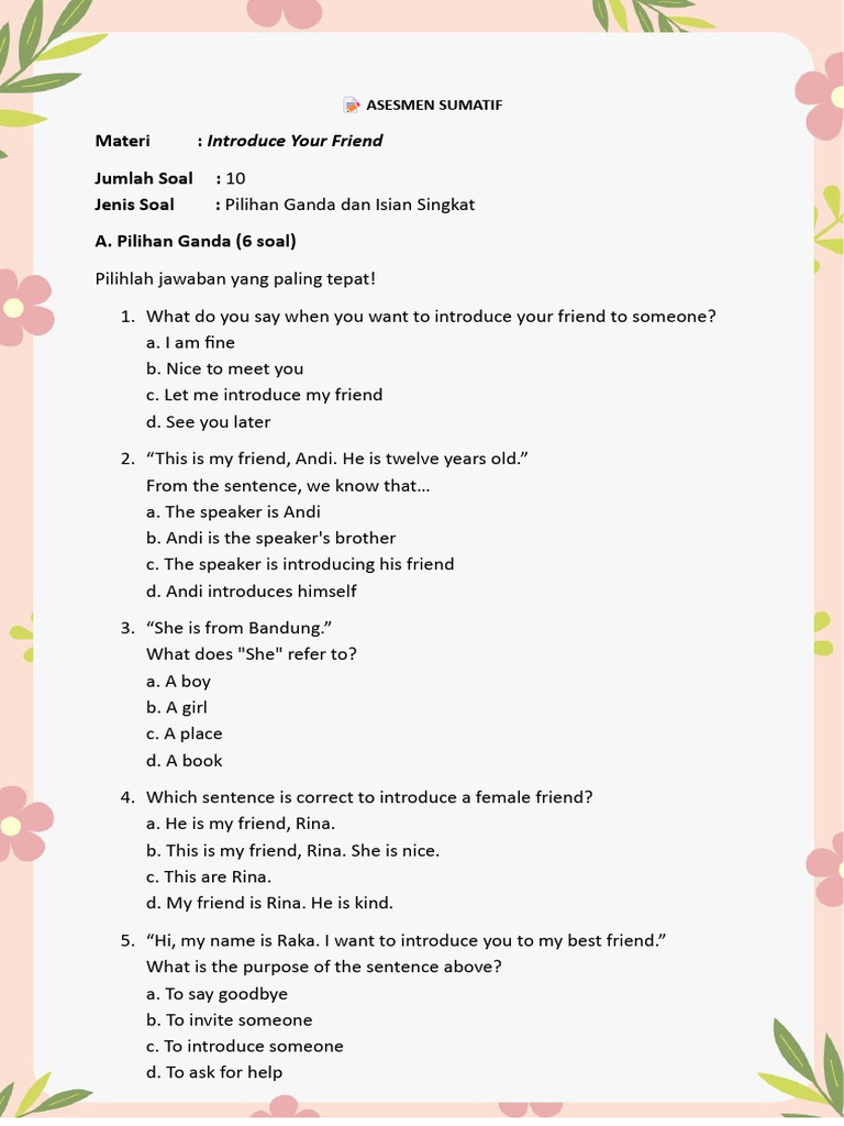 ? Asesmen Sumatif | PDF