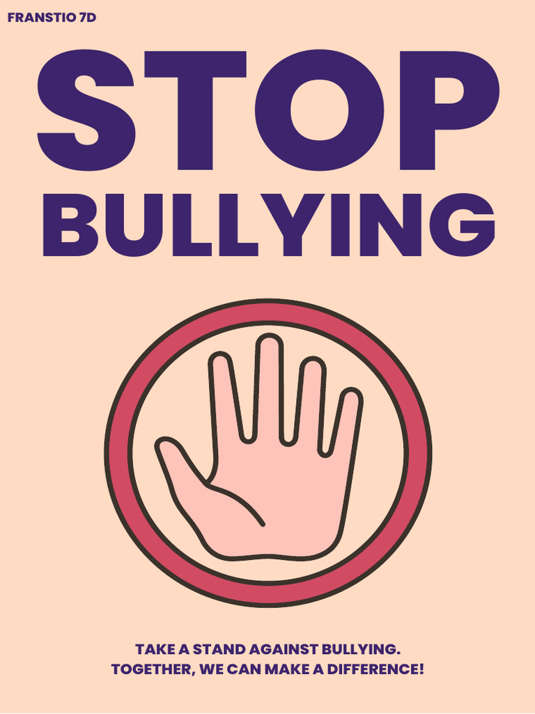 Cream Purple Simple Stop Bullying Poster - 20250523 - 082915 - 0000 | PDF