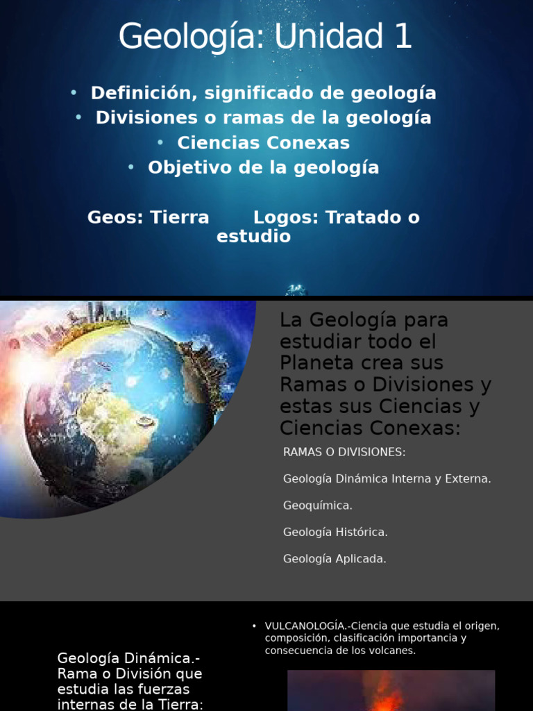 Definicion de Geologia | PDF | Geología | Roca (geología)