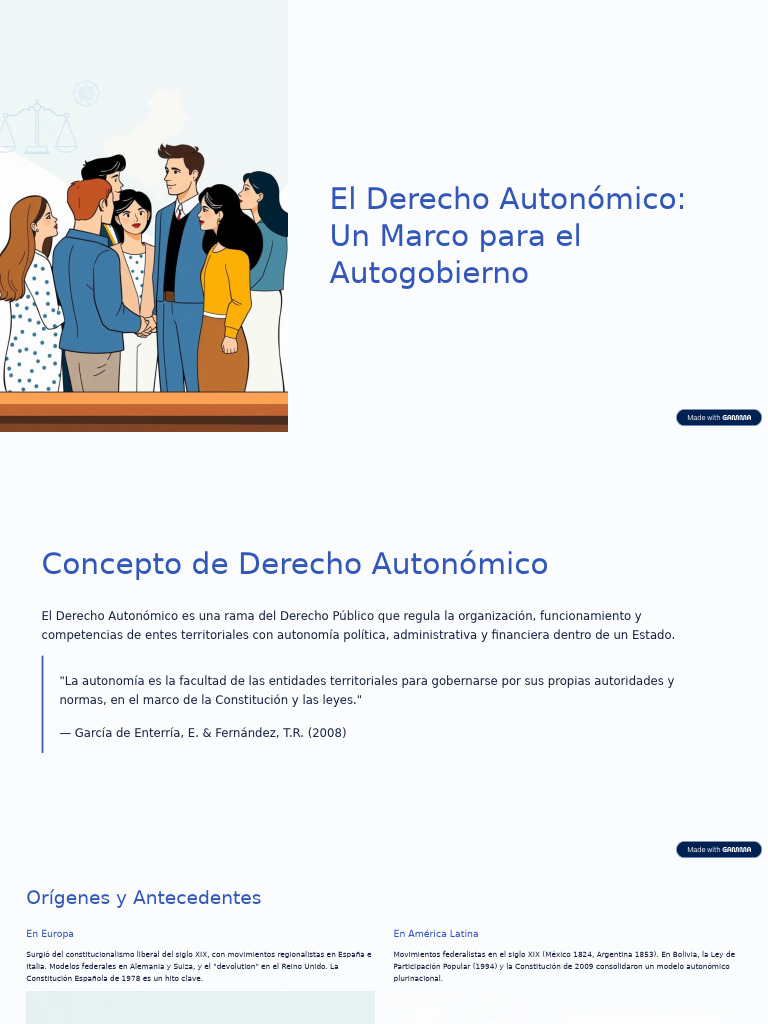 Derecho Autonómico: Marco y Desafíos | PDF | Constitución | España