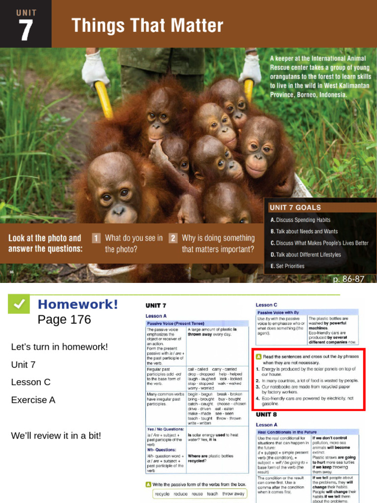 World English Level 2 Unit 7 Powerpoint Session 2 | PDF | Grammar ...