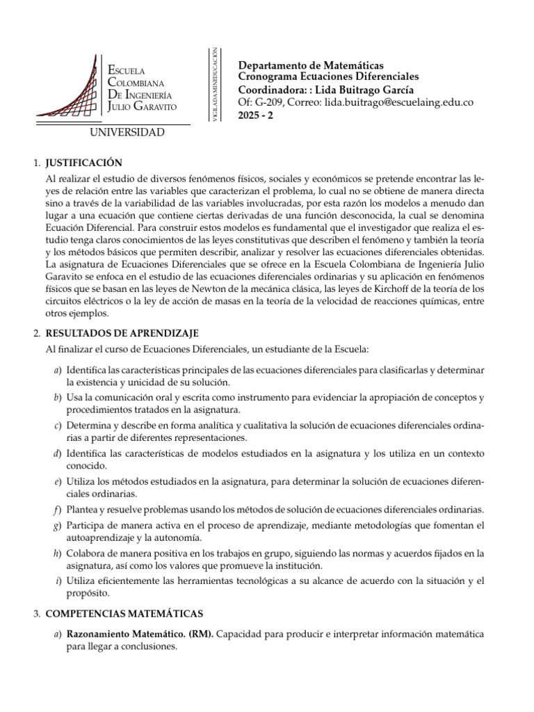 ECDI_diadia_2025_2 | PDF | Ecuaciones | Evaluación