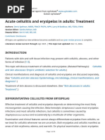 Cellulitis and Erysipelas Treatment Guide | PDF | Methicillin Resistant ...