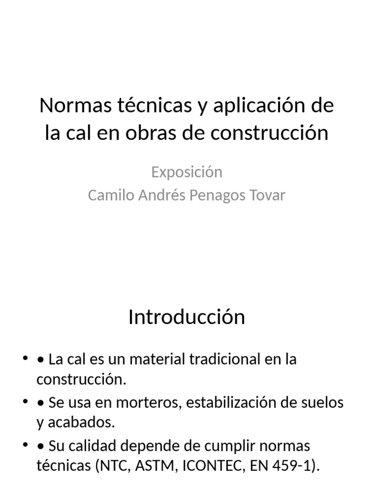 Normas de Cal en Construcción Sostenible | PDF