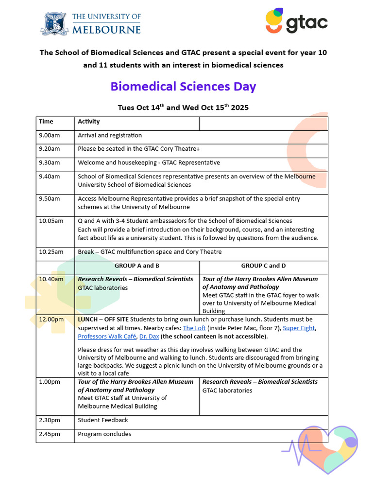 Biomedical Sciences Program 2025 | PDF