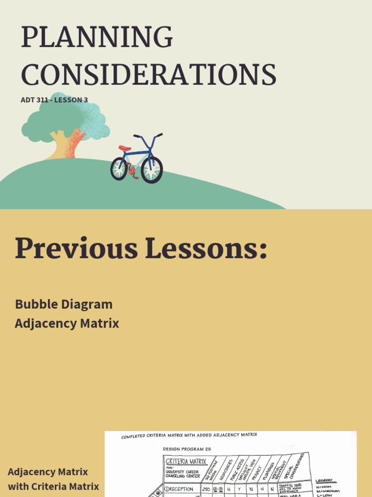 Adt 311 Lesson 3 Planning Considerations | PDF