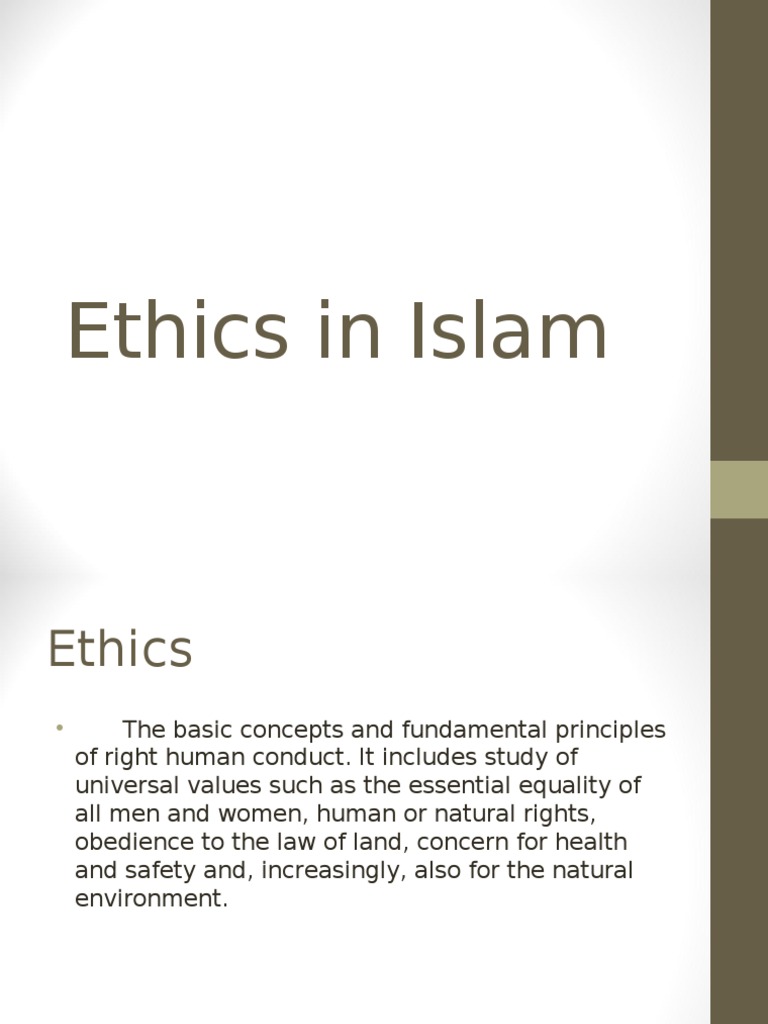 Islamic Ethics | PDF | Hadith | Seven Deadly Sins