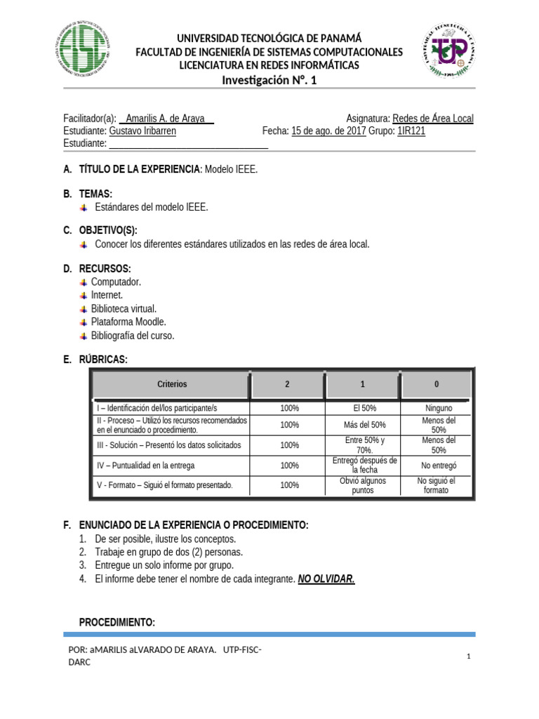 Inv1 Lan | PDF | Instituto de Ingenieros Eléctricos y Electrónicos | Red de computadoras