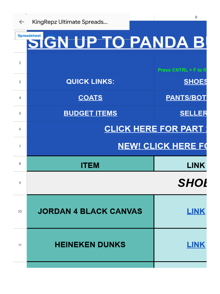 Best 1:1 Rep Spreadsheets Guide | PDF