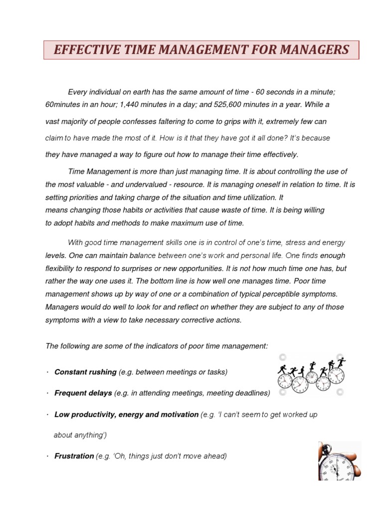 Time | PDF | Time Management | Professional Skills