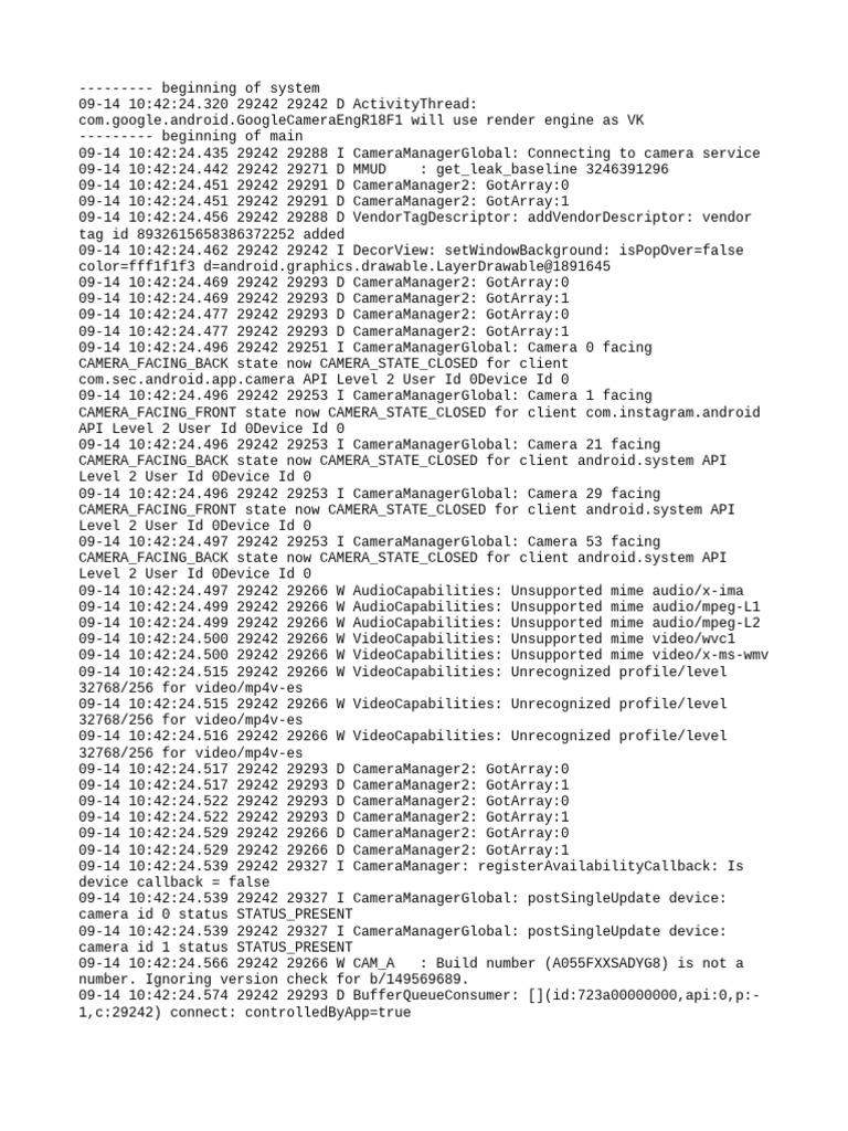 Log Cat 1757821344371 | PDF | Software Engineering | Software