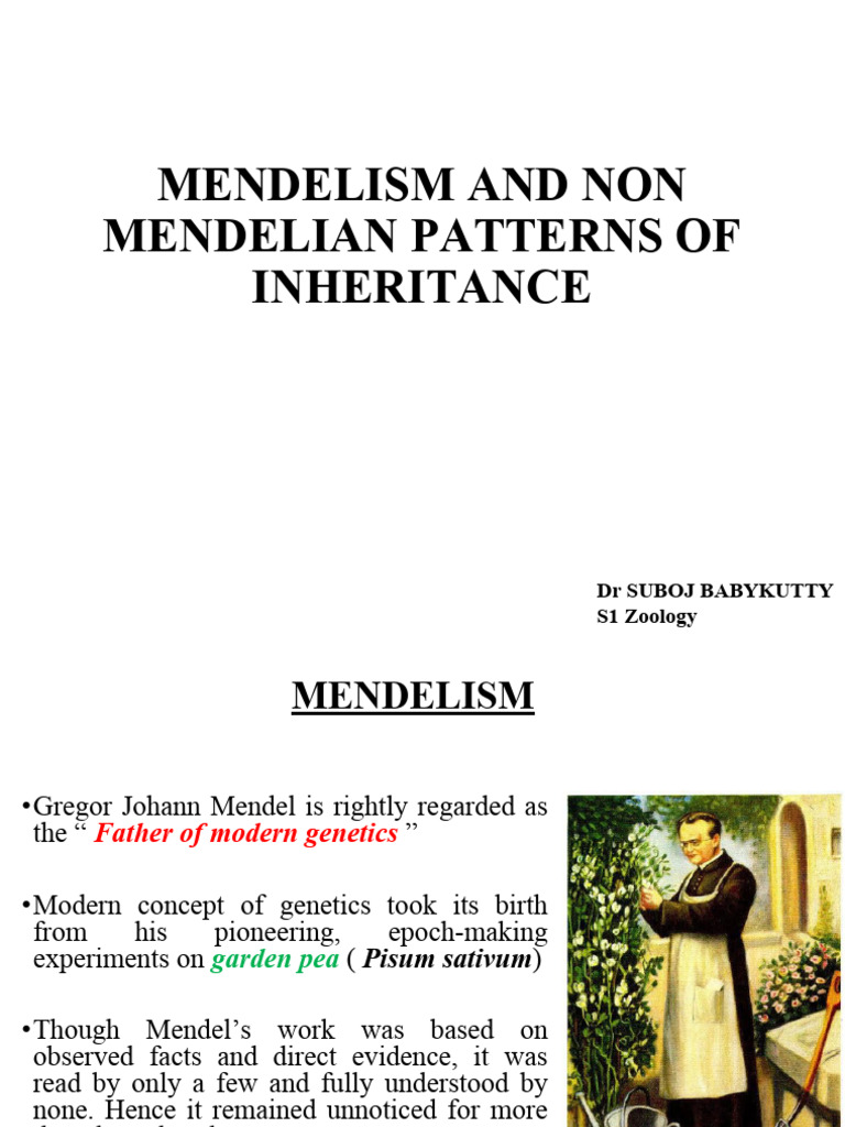 Non Mendelian Inheritance | PDF | Dominance (Genetics) | Genotype