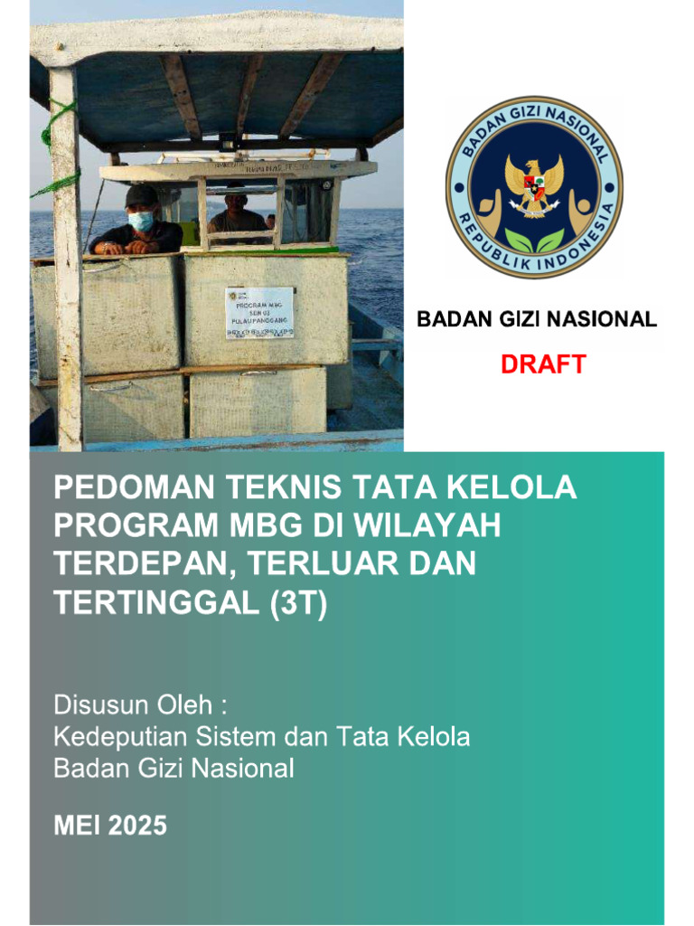 BGN - Pedoman Teknis Tata Kelola Program MBG Di Wilayah 3T | PDF