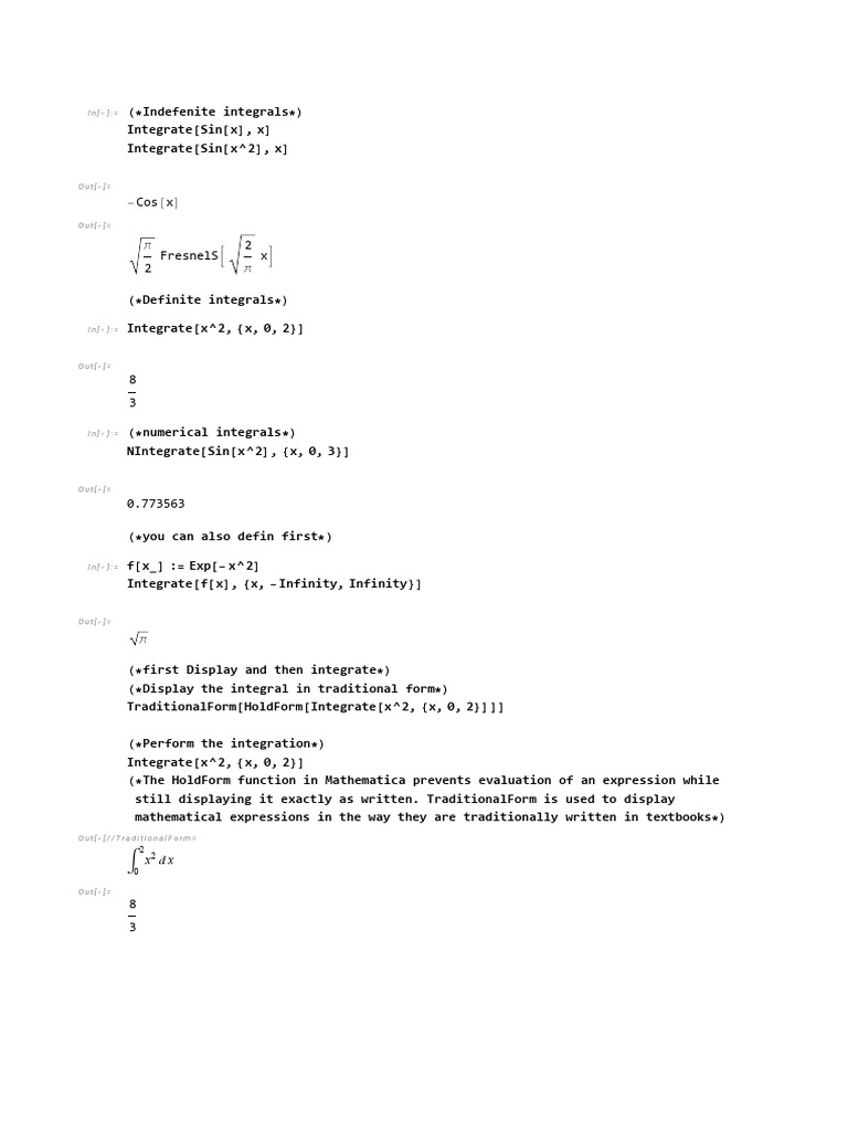 Integration | PDF