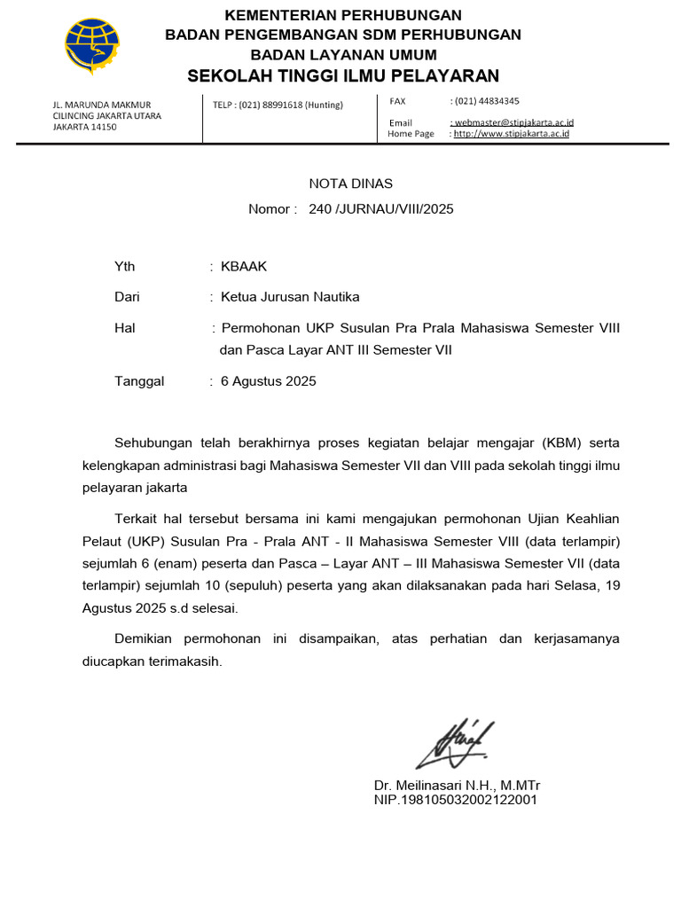 Nodin Ukp Pra Prala Ant 2 SMT 8, Periode Ujian 19 Agustus 2025 | PDF