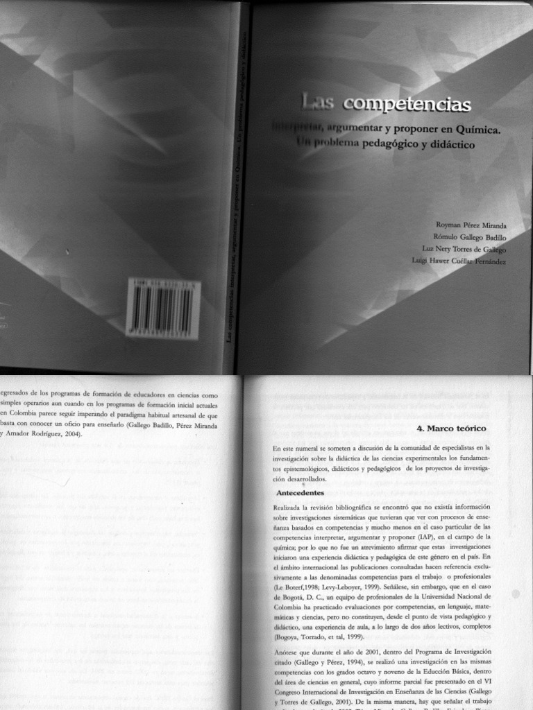LAS COMPETENCIAS Interpretar - Argumentar y Proponer en Quìmica | PDF