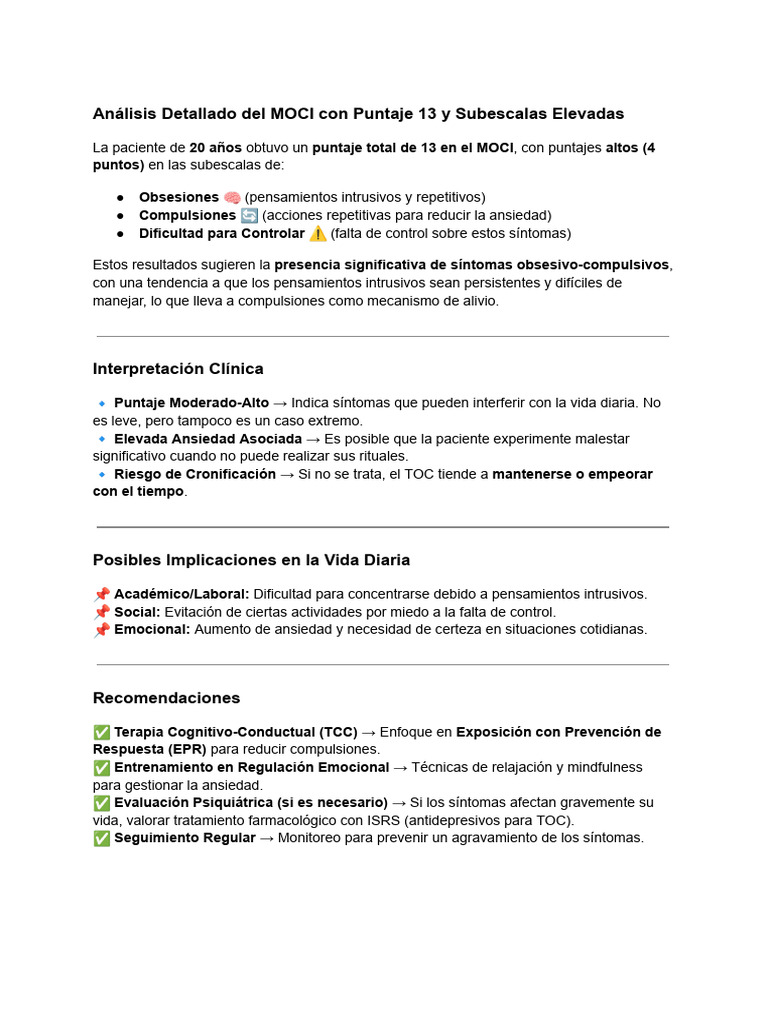 MOCI | PDF