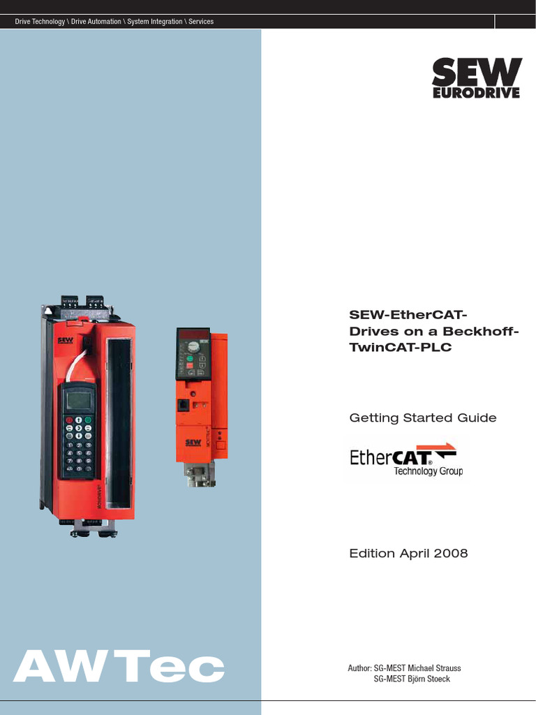 SEW-EtherCat Drives On A Beckoff Twincat PLC | PDF | Parameter (Computer Programming ...