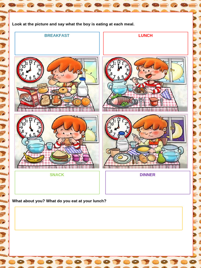 Boy's Meals: Breakfast to Dinner | PDF
