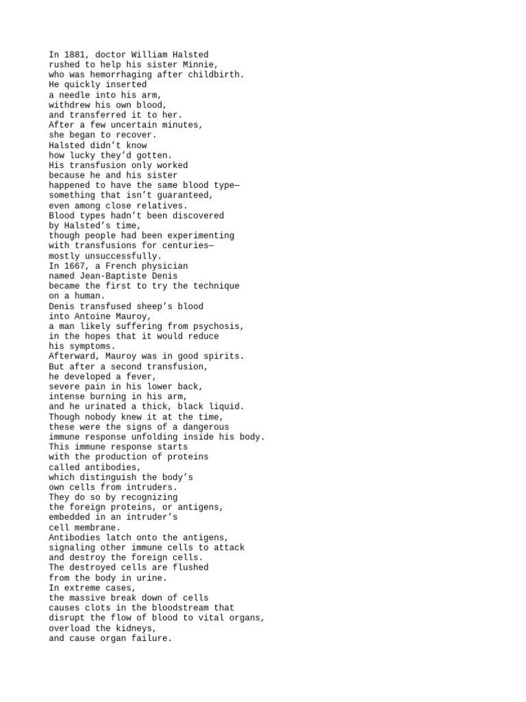 (English) What Happens If You'Re Injected With The Wrong Blood Type ...