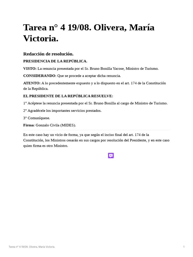 OLIVERA Tarea 4 Olivera, María Victoria | PDF