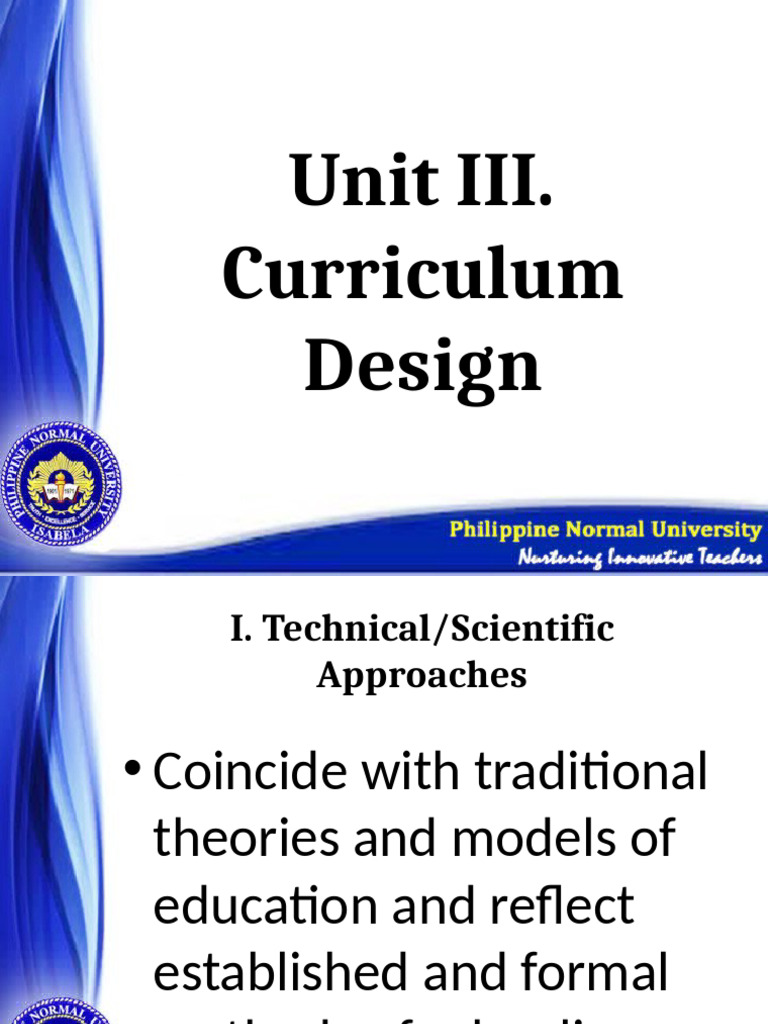 Curriculum Design Approaches Explained | PDF | System | Curriculum