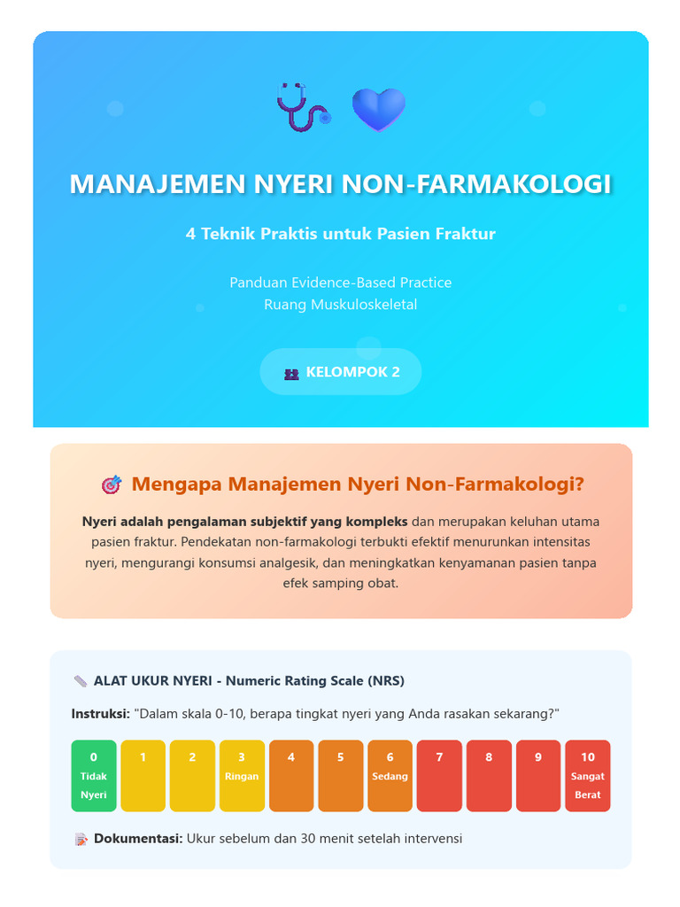 Booklet Manajemen Nyeri Non-Farmakologi Amel | PDF