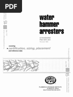 Water Hammer Arrestor: Sizing & Placement Guide | PDF | Plumbing | Liquids