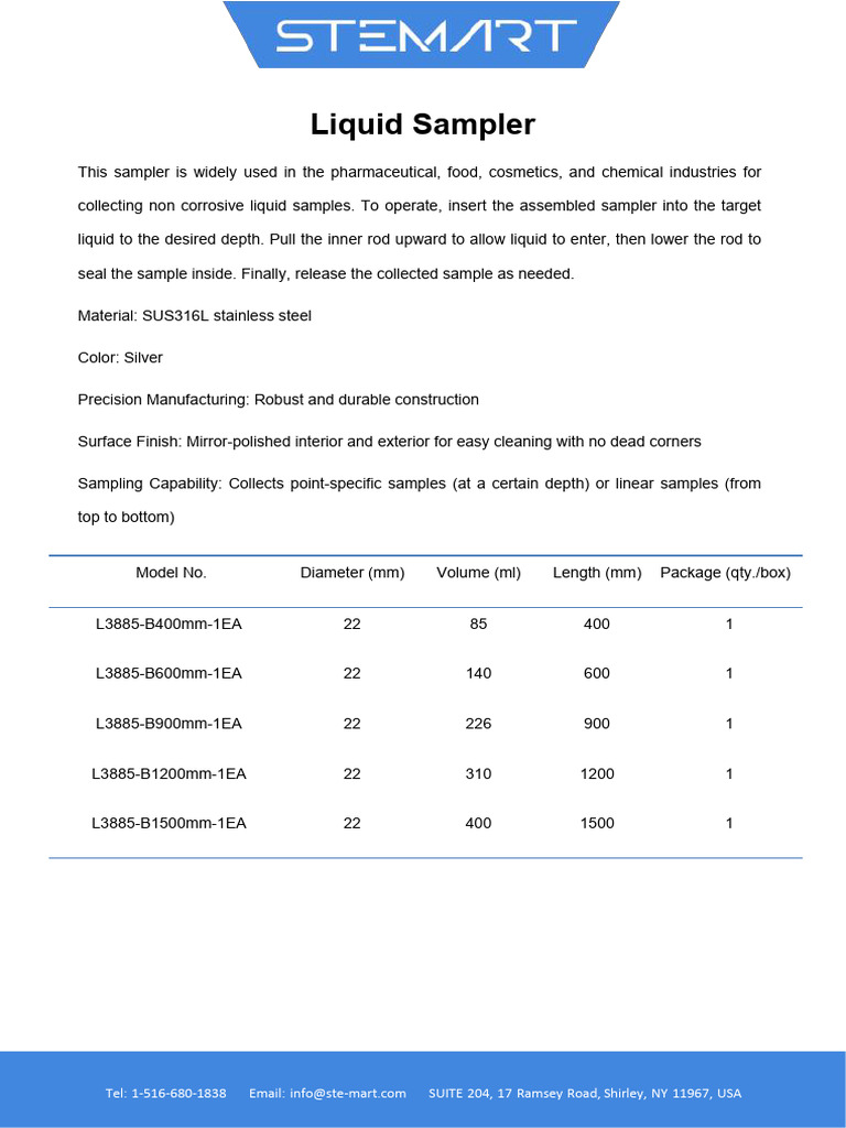 Liquid Sampler | PDF