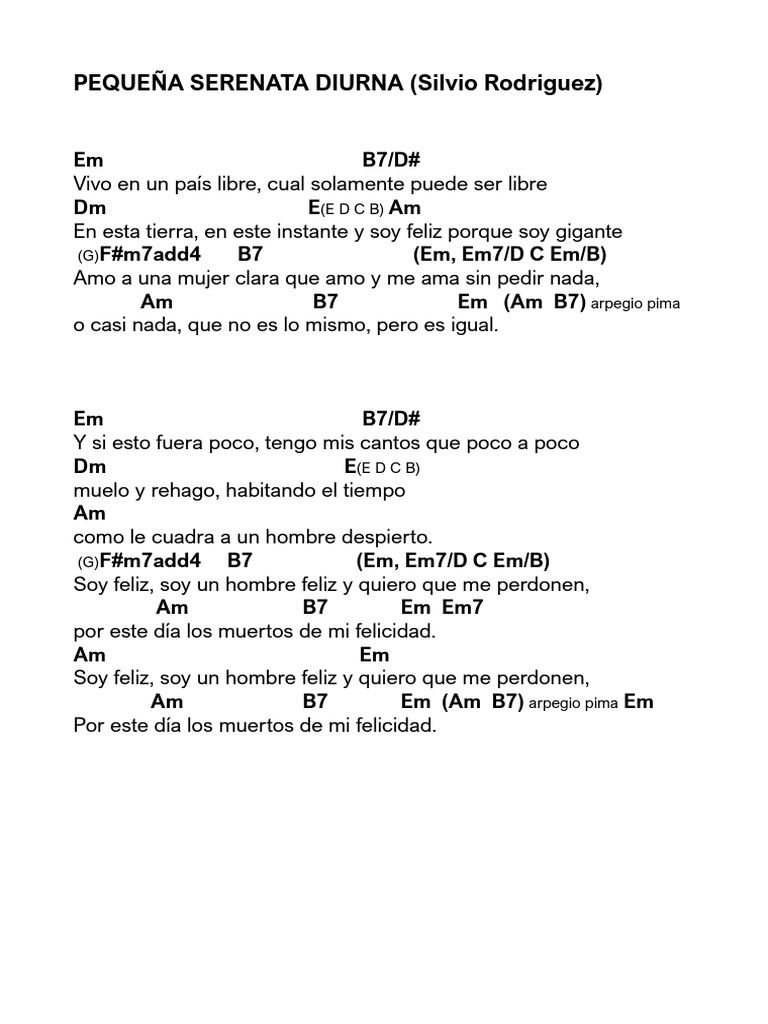 Pequeña Serenata Diurna: Letra y Significado | PDF