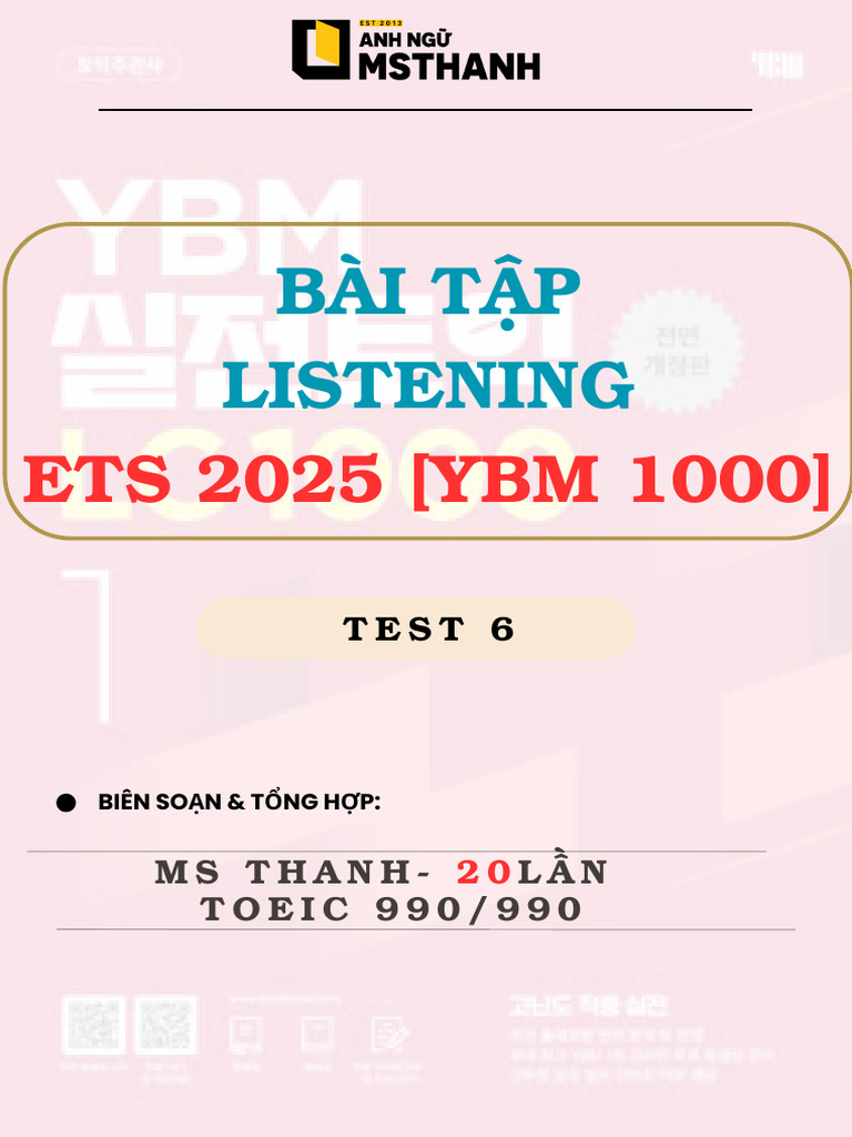 Listening Exercises for Test 6 | PDF