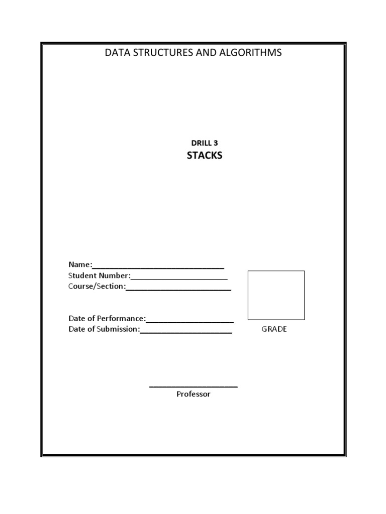 Drill 3 Data Structures Laboratory Pdf Array Data Structure C Programming Language 