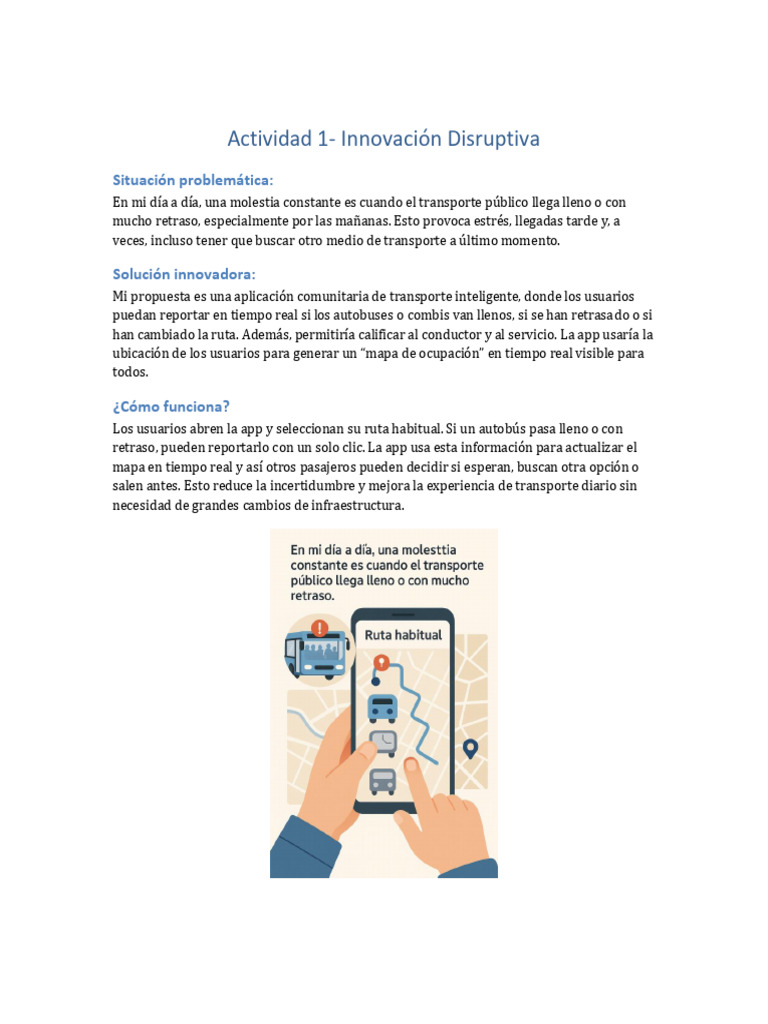 Actividad 1 Innovacion Disruptiva | PDF